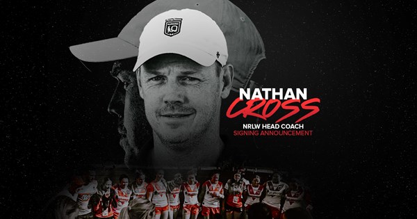 Dragons appoint Nathan Cross as NRLW Head Coach | Dragons